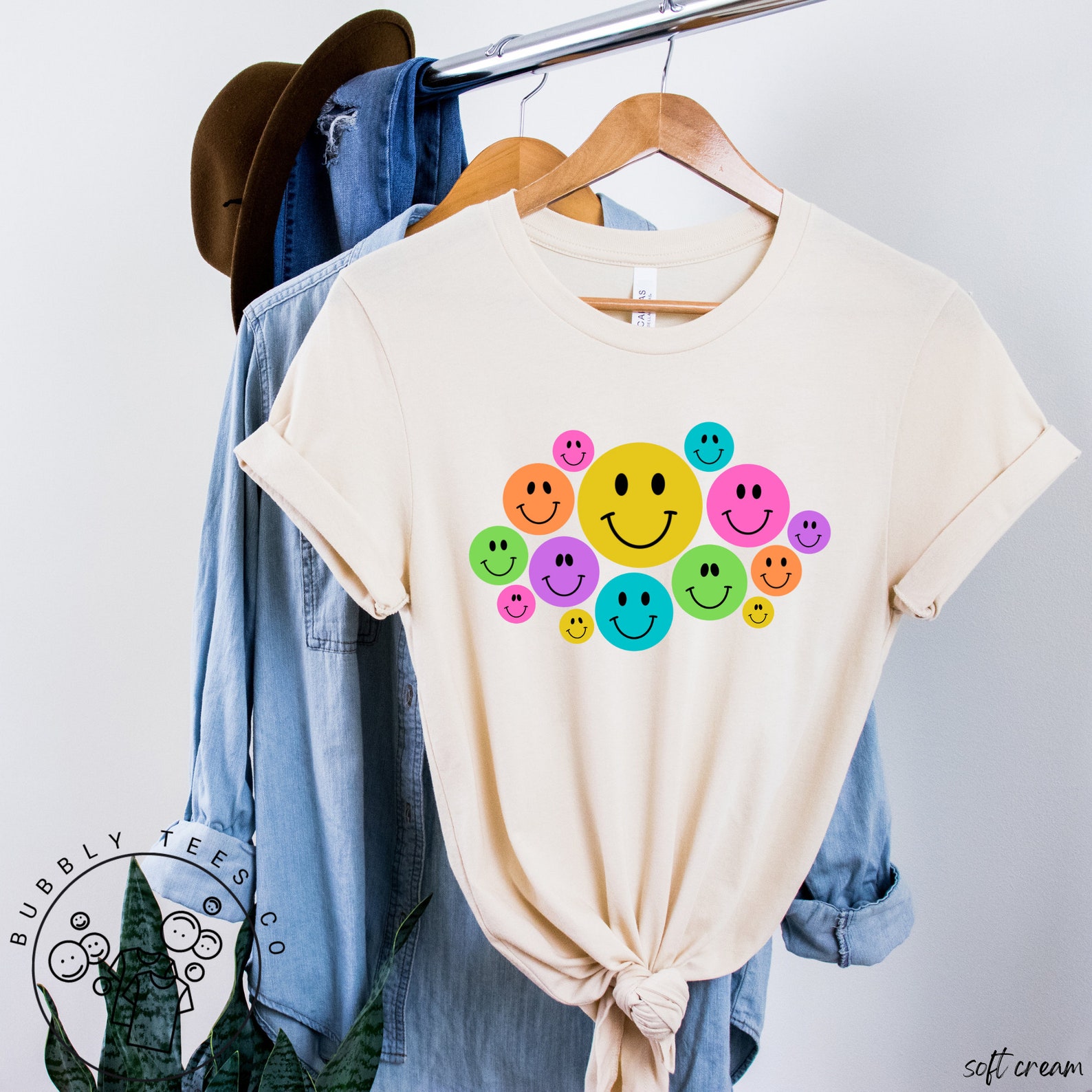 Happy Shirt Shirt for Women Cute Happy Shirt Boho Shirt - Etsy