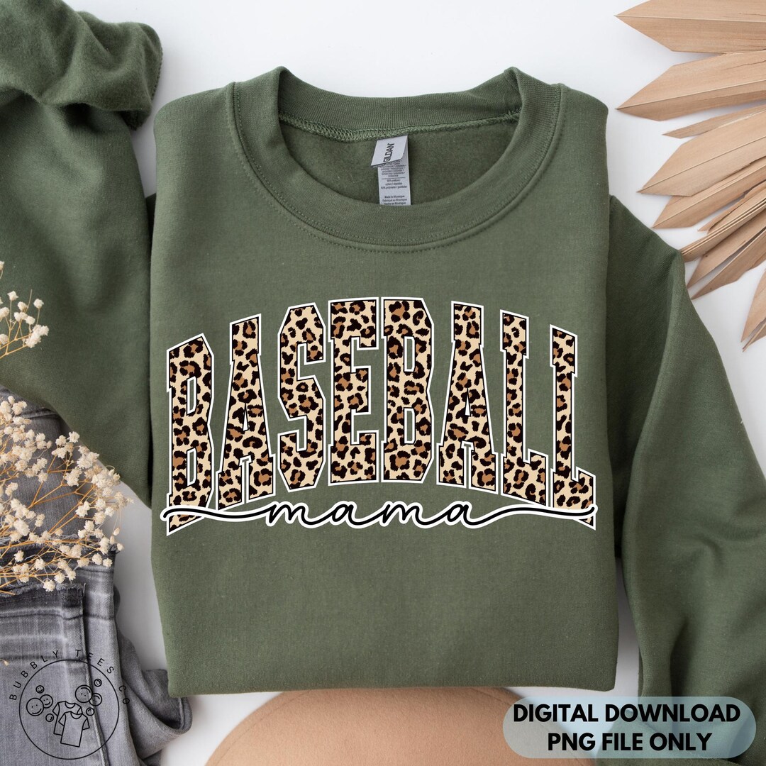 Baseball Mama Png, Leopard Mama Png, Shirt Design Mama, Baseball ...