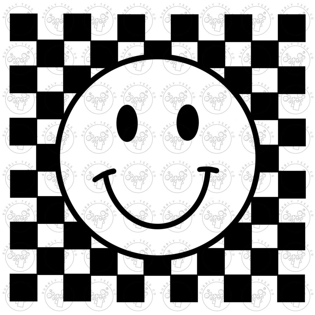 Checkered Smiley Png, Png Smiley Shirt, Happy Face Png, Smiley Shirt ...