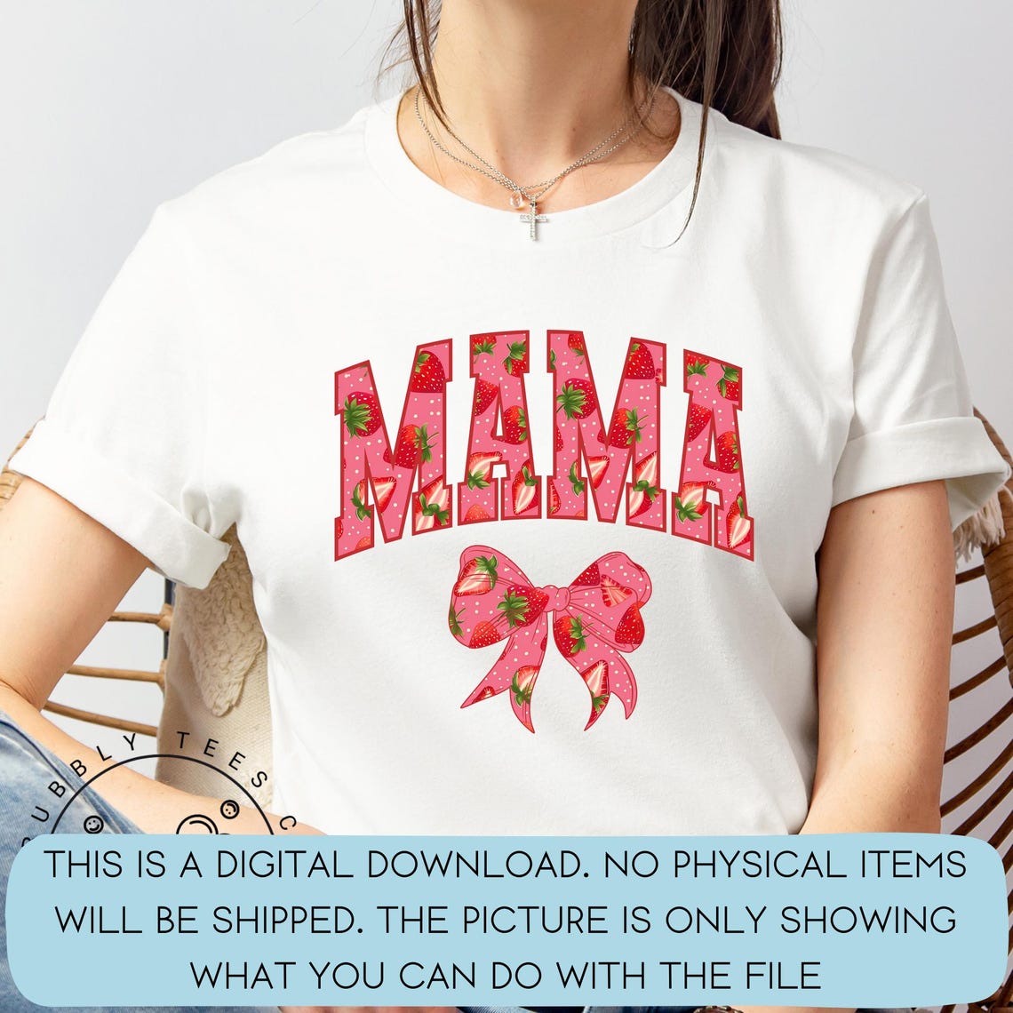 Mama Strawberry Png, Shirt Strawberry Png, Mom Shirt Png, Varsity Font ...