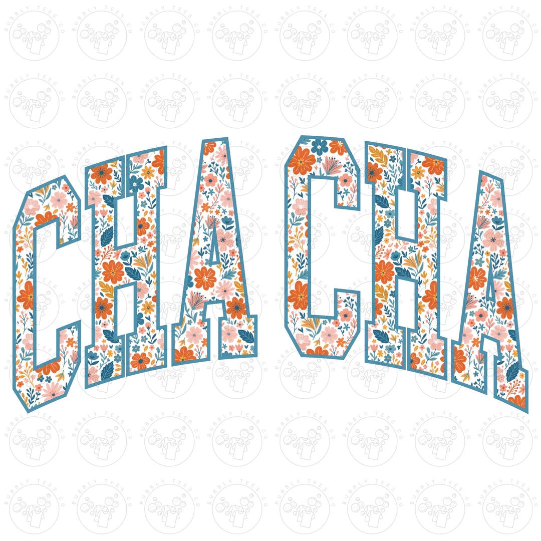 Grandma Floral Digital Download, Cha Cha Floral Png, Grandma ...