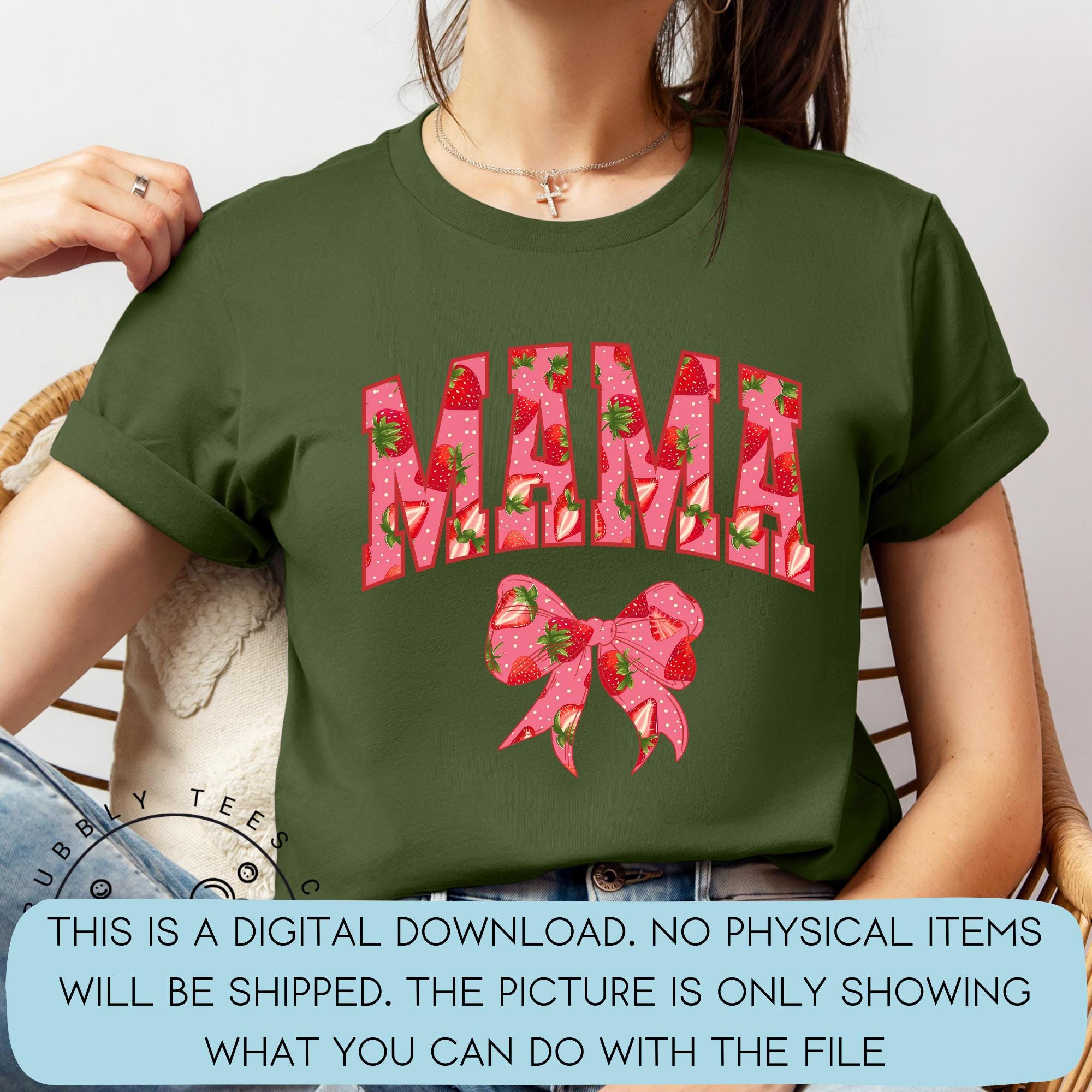 Mama Strawberry Png, Shirt Strawberry Png, Mom Shirt Png, Varsity Font ...