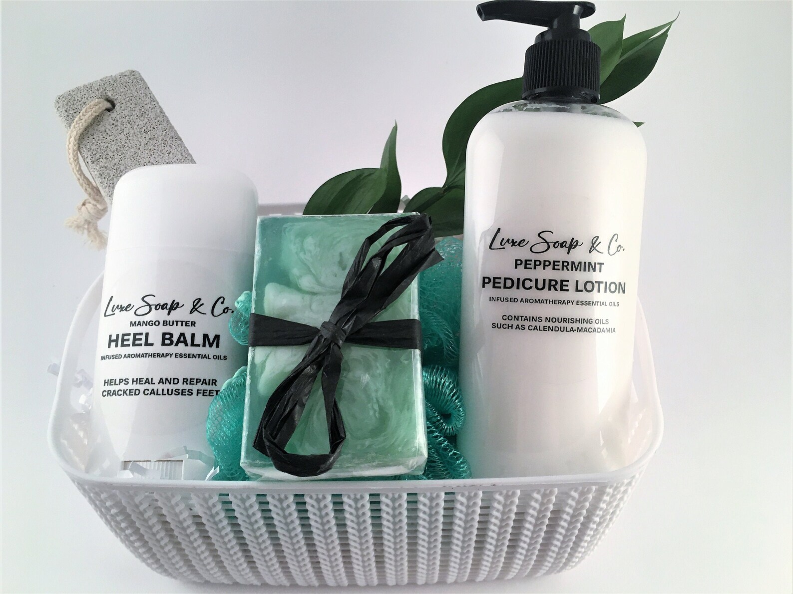 Pedicure Gift Set, Vegan All Natural, Foot Care, Foot Lotion, Foot Balm ...