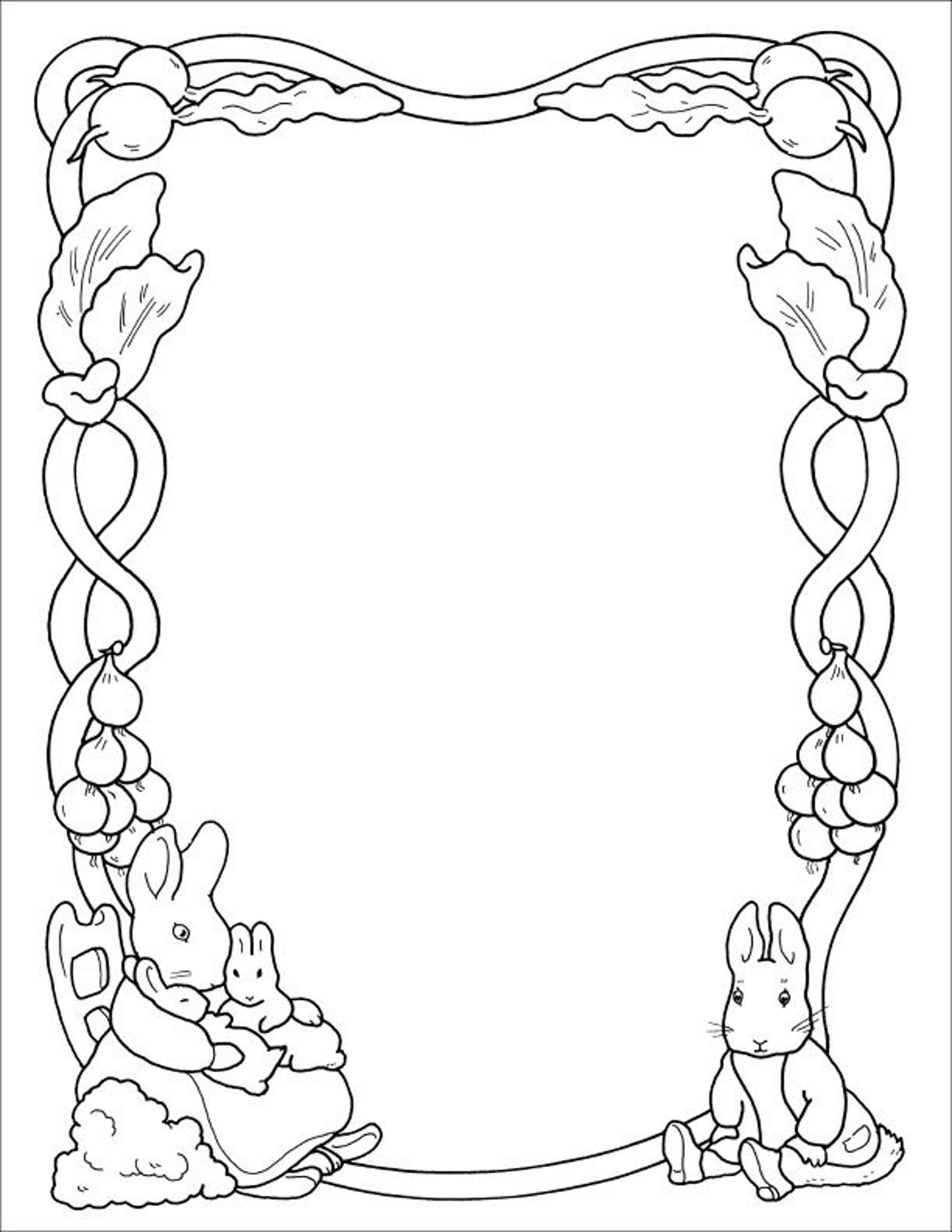 Classic Printable From Beatrix Potter! This One is Mrs. Rabbit, Peter ...