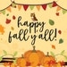 Happy Fall Ya'll Print With Digital Elements - Etsy
