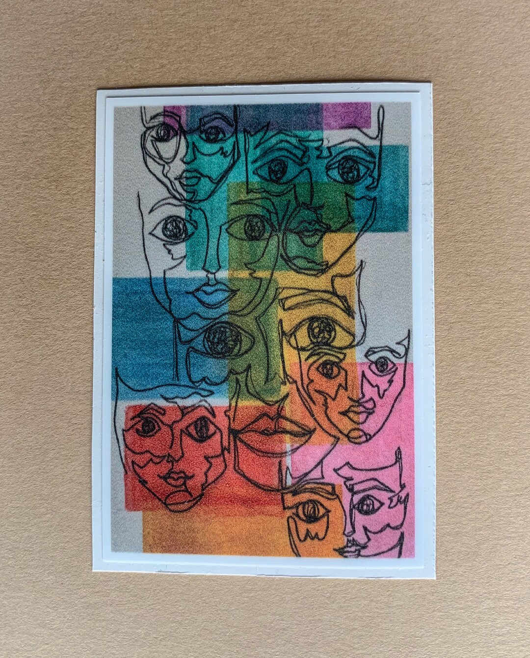 Layered Faces - Etsy