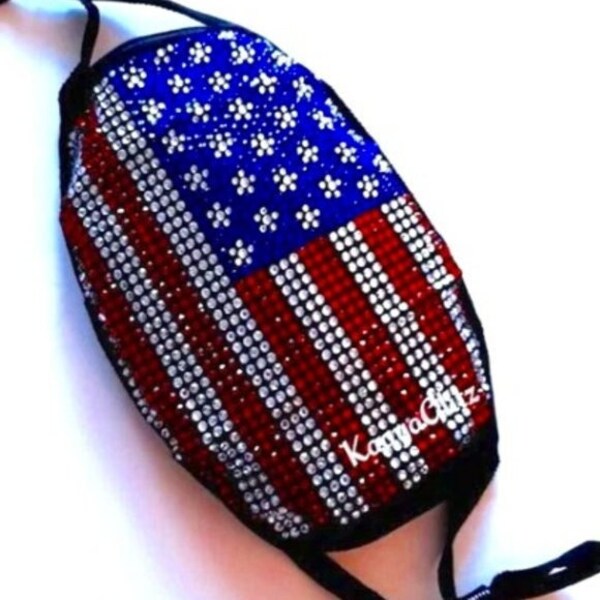 Usa Flag Mask - Etsy