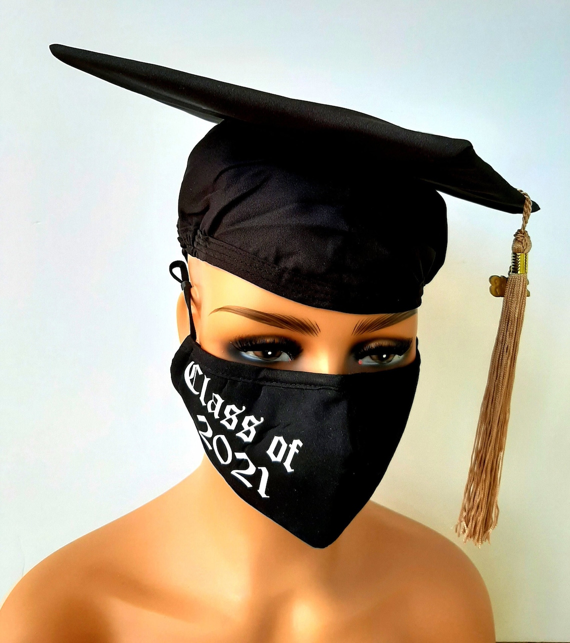 2021 Prom Face Masks Black Cotton Face Mask Bling Face Mask | Etsy