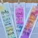 Quote Watercolor Bookmarks - Inspirational Handpainted Gift - Etsy