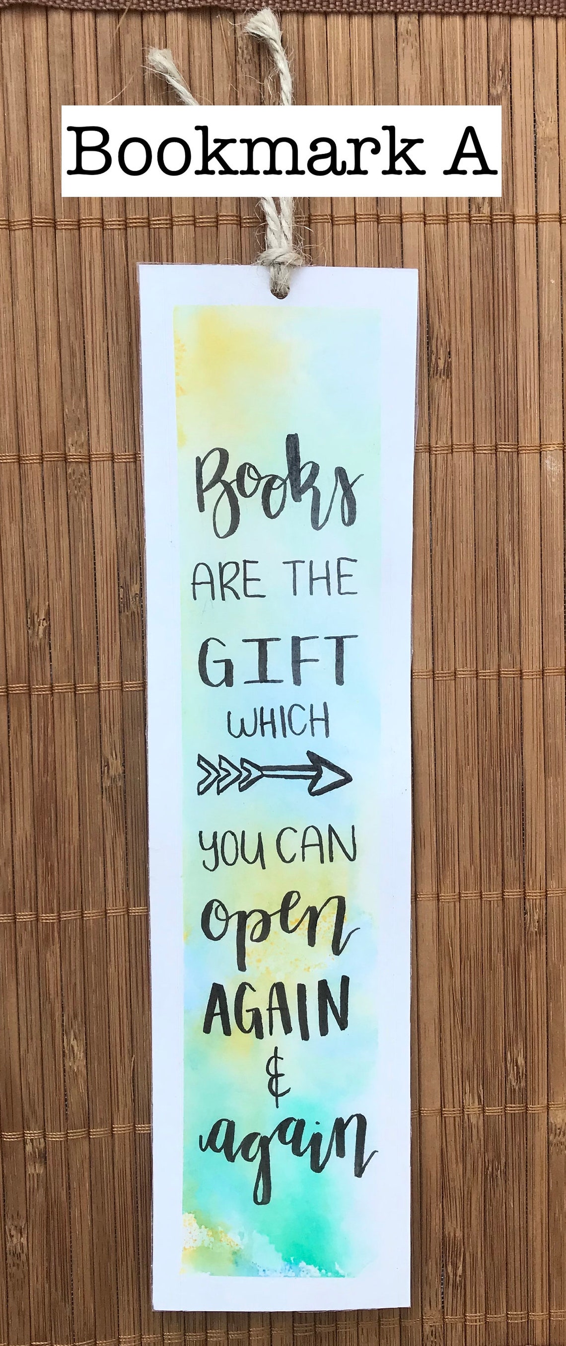 Quote Watercolor Bookmarks - Inspirational Handpainted Gift - Etsy