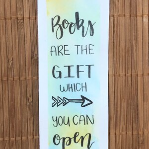 Quote Watercolor Bookmarks - Inspirational Handpainted Gift - Etsy