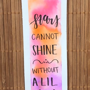 Quote Watercolor Bookmarks - Inspirational Handpainted Gift - Etsy
