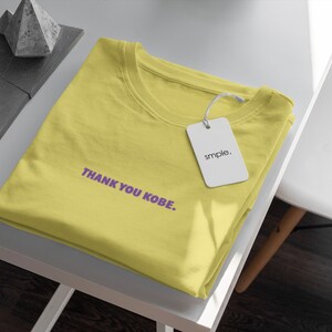 Yellow Thank You Kobe Short Sleeve Tee - Etsy