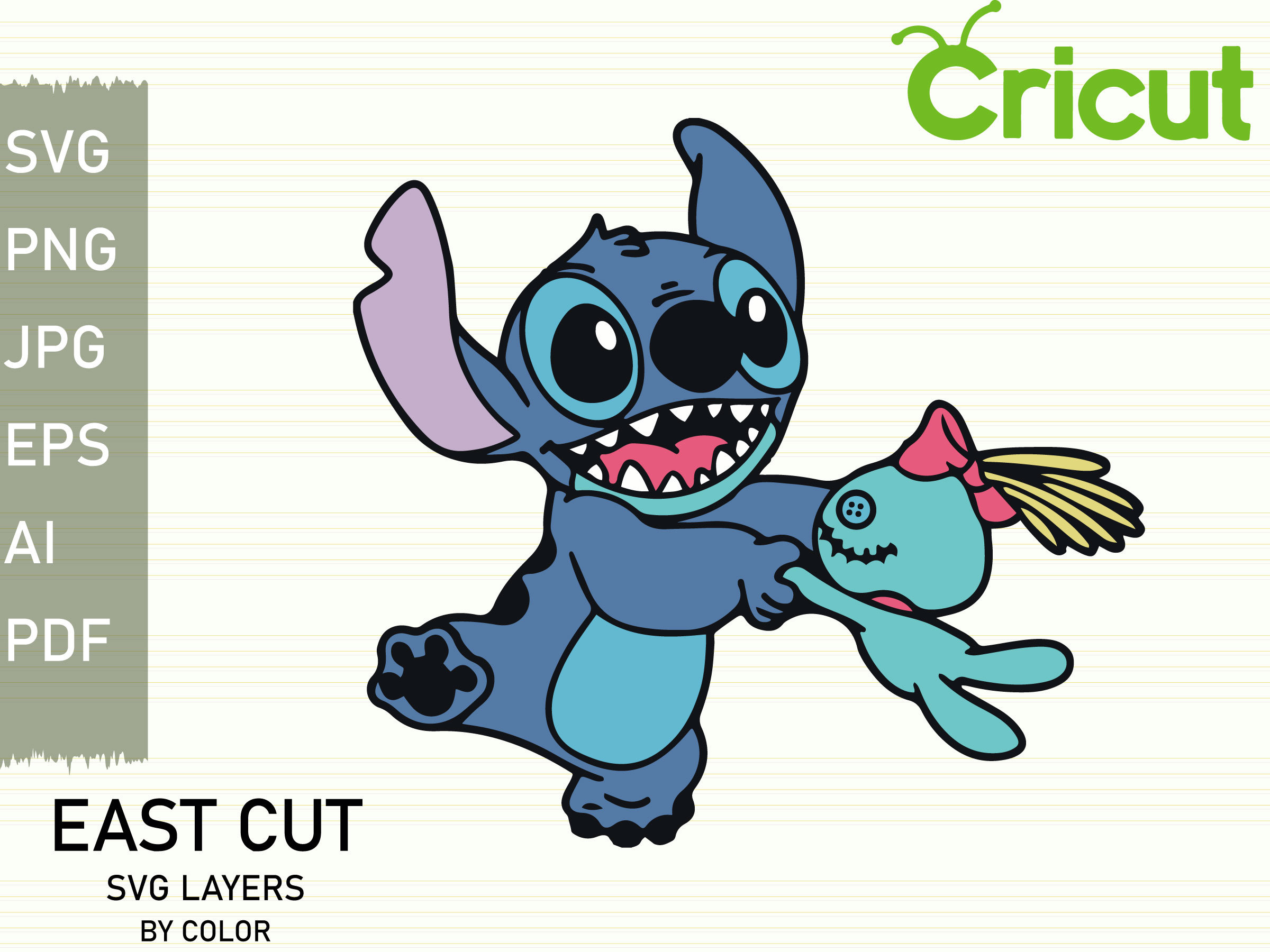 Layered SVG Stitch and Scrump svg Cricut Silhouette Cut | Etsy