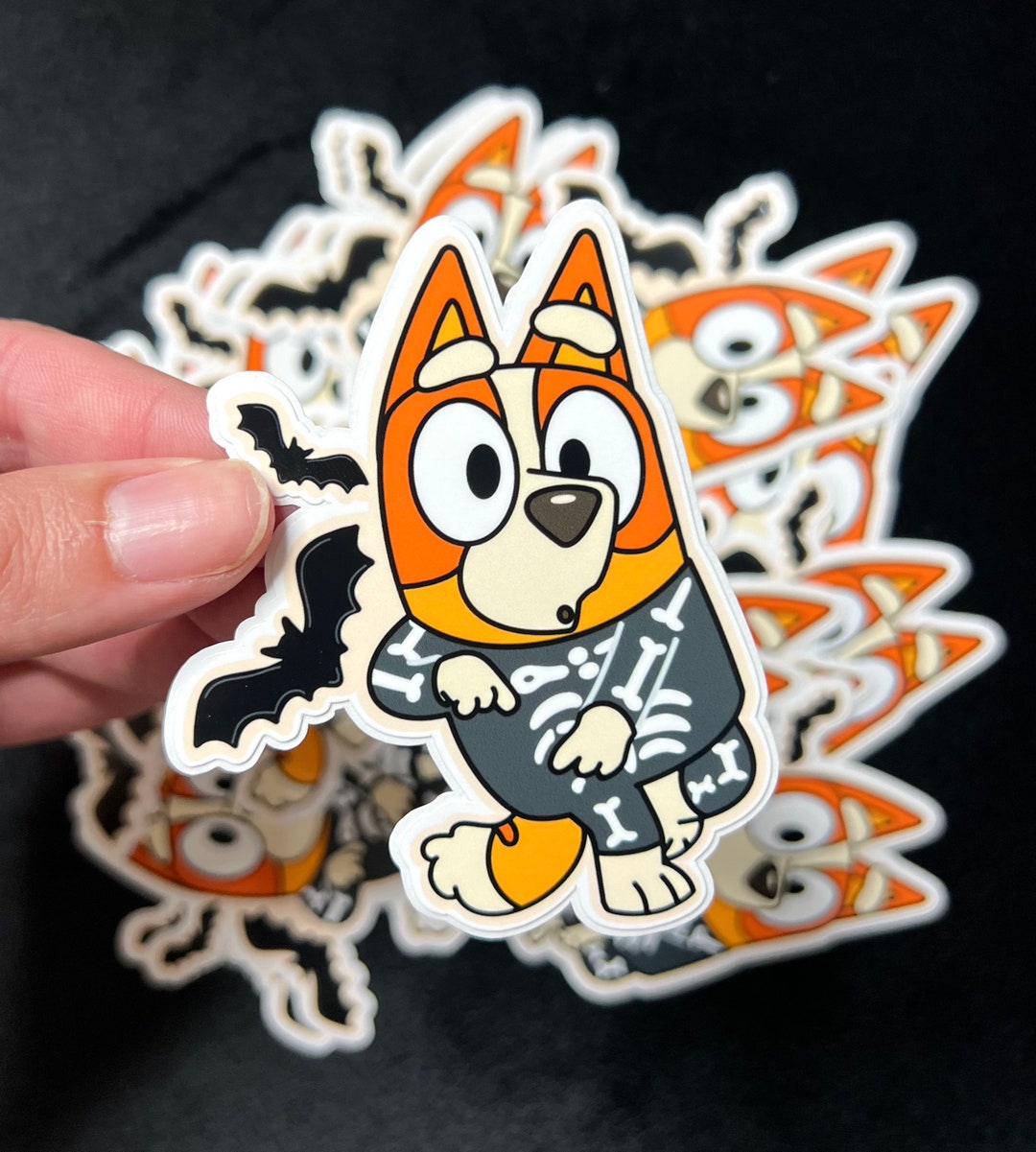 Bluey Stickers: Halloween Spooky Bingo Perfect for Laptops, Water ...