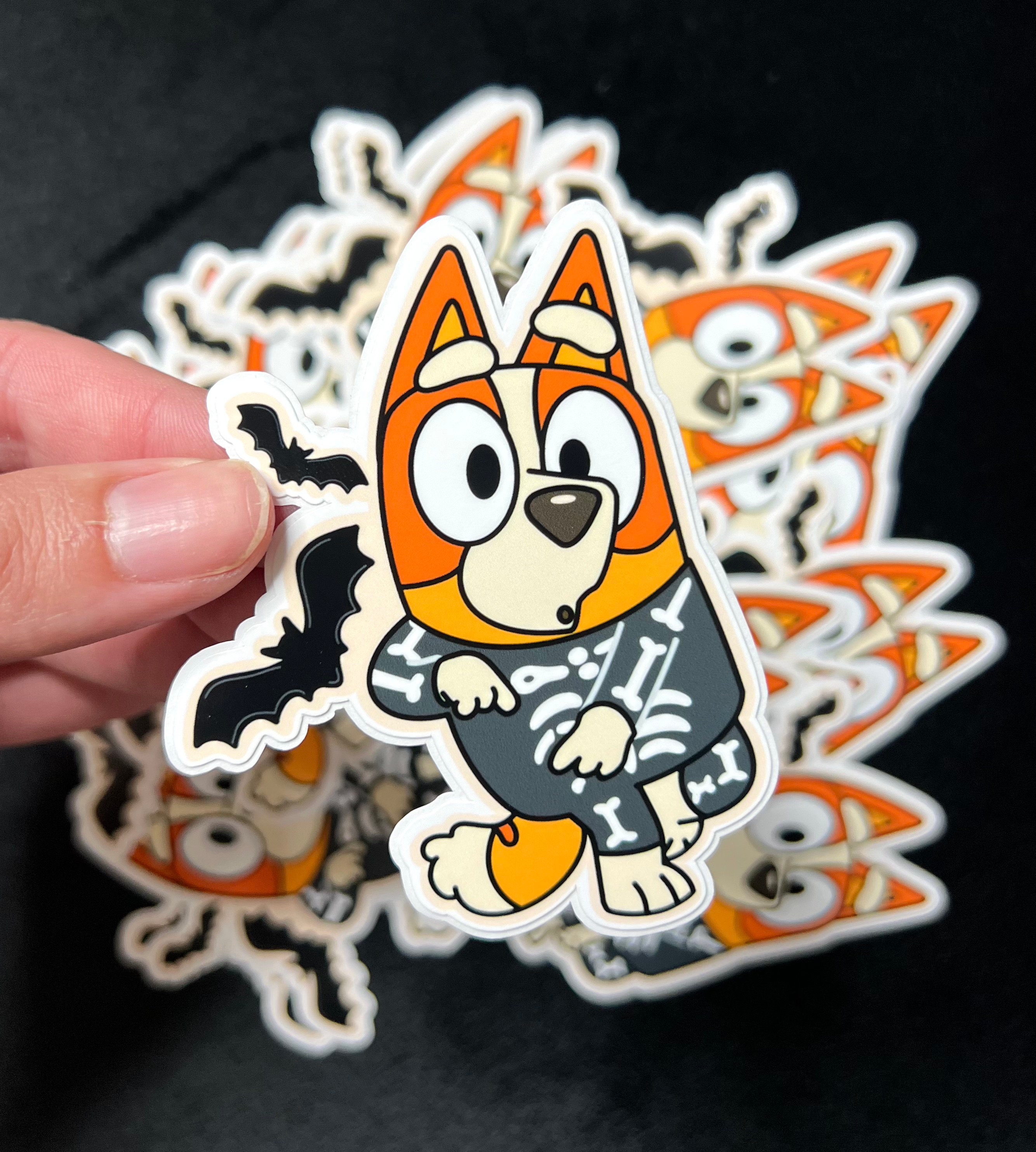 Bluey Stickers: Halloween Spooky Bingo Perfect for Laptops, Water ...