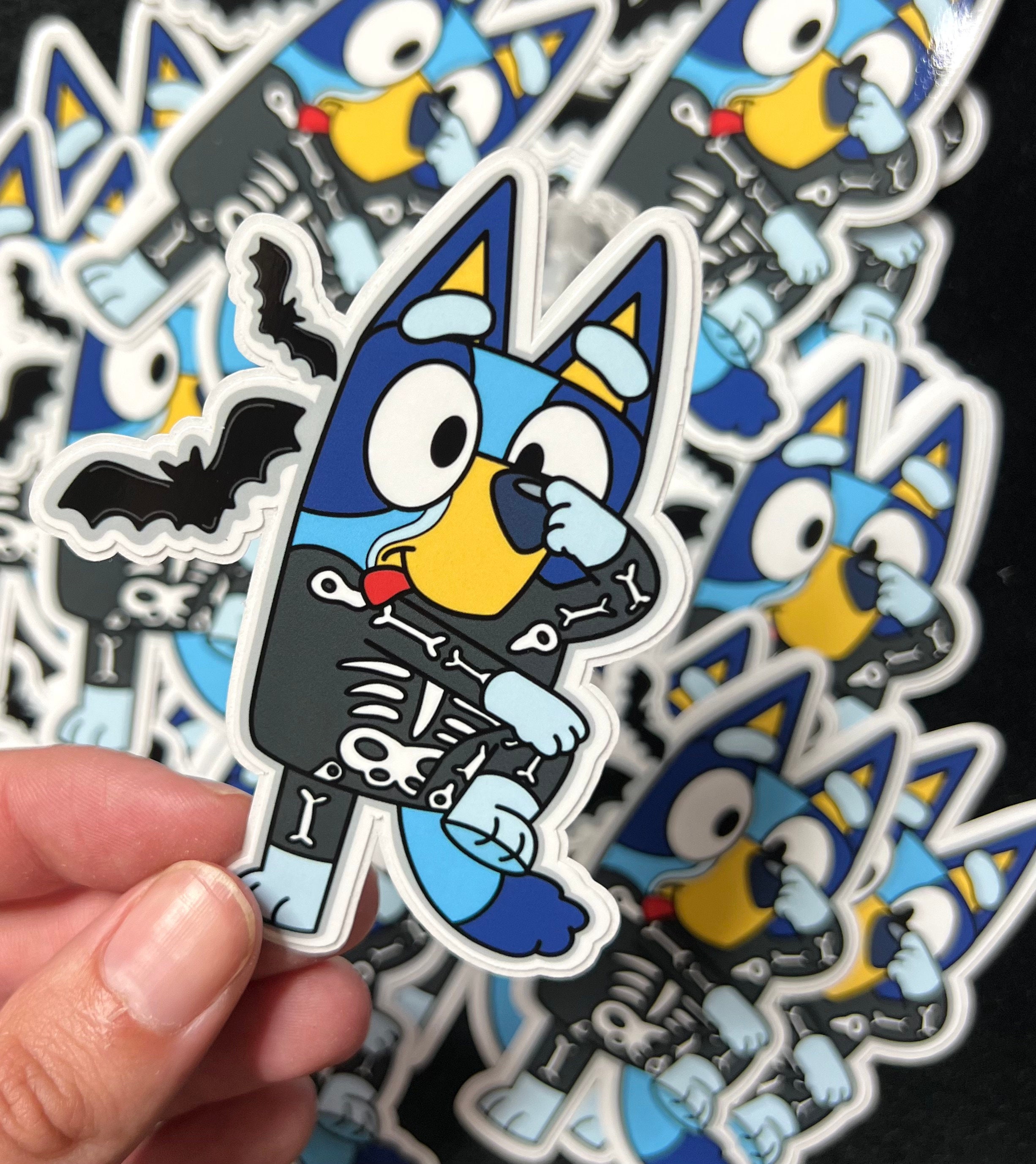 Halloween Bluey Die Cut Sticker - Etsy