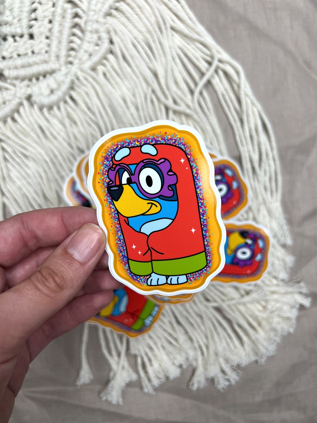 Bluey Sticker: Grannie janet Bluey Perfect for Laptops, Water Bottles ...