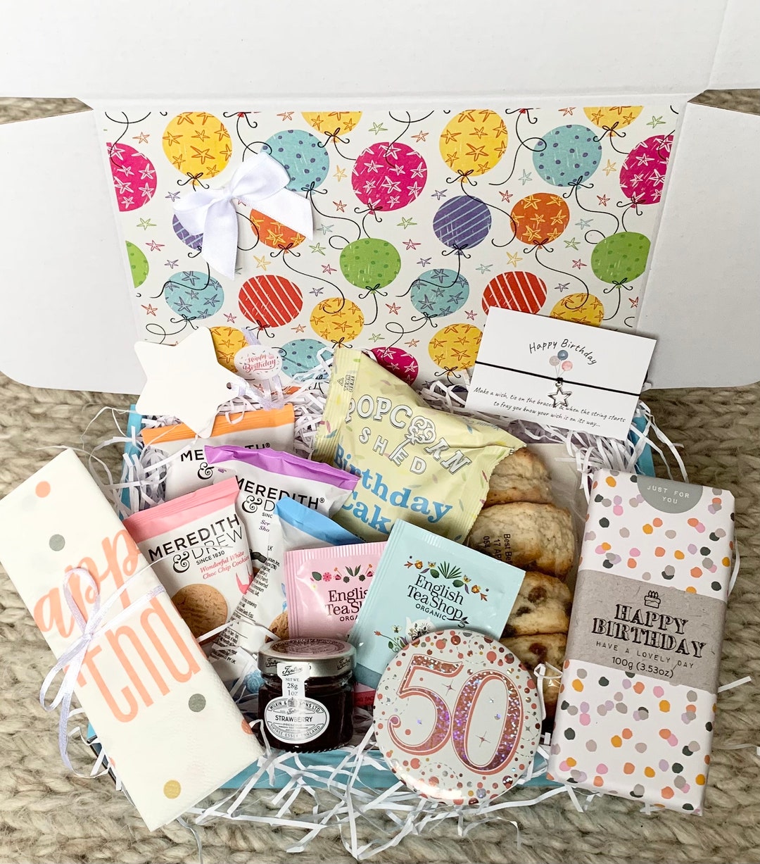 50th Birthday Afternoon Tea Gift Box | 50th Birthday Afternoon Tea ...