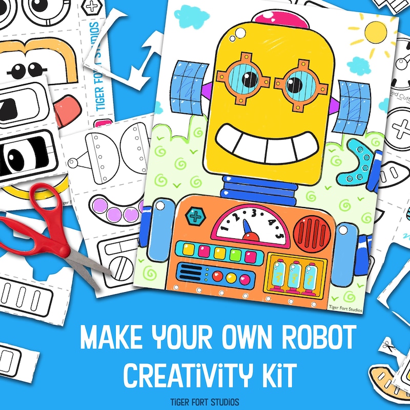 Make a Robot Printable - Etsy UK