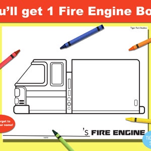 DIY Make a Fire Engine Creativity Kit, Fire Engine Craft, Fire Truck ...