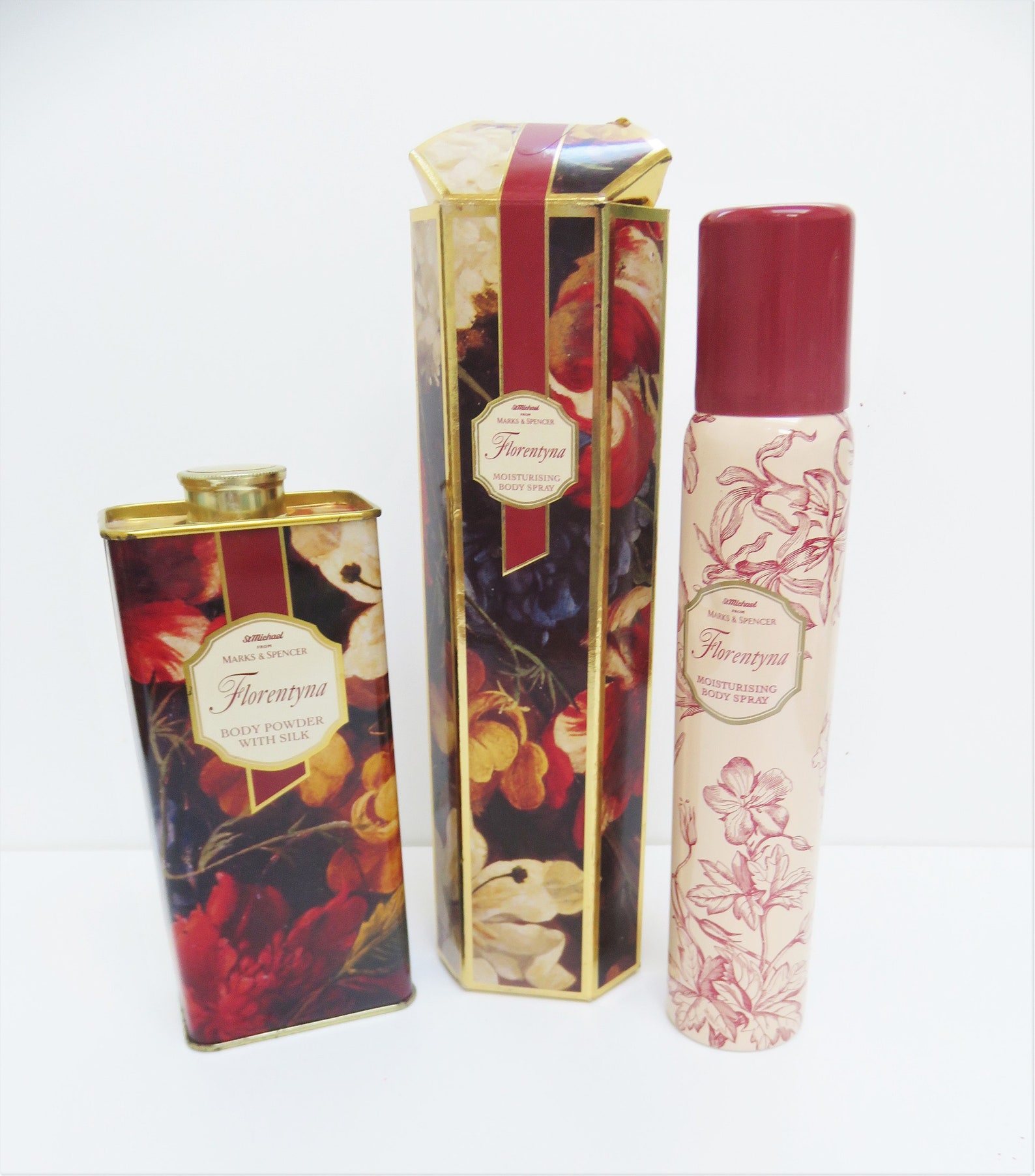 Vintage St Michael M&S Florentyna Body Powder with Silk 150g | Etsy