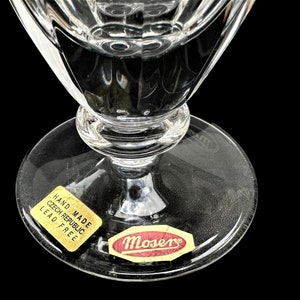 MOSER Bohemian Czech Crystal Scent Bottle With Gold Decoration - Lead ...