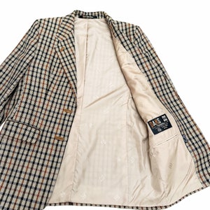 Vintage DAKS Women's Signature House Check Blazer Jacket Size 12 UK 100 ...