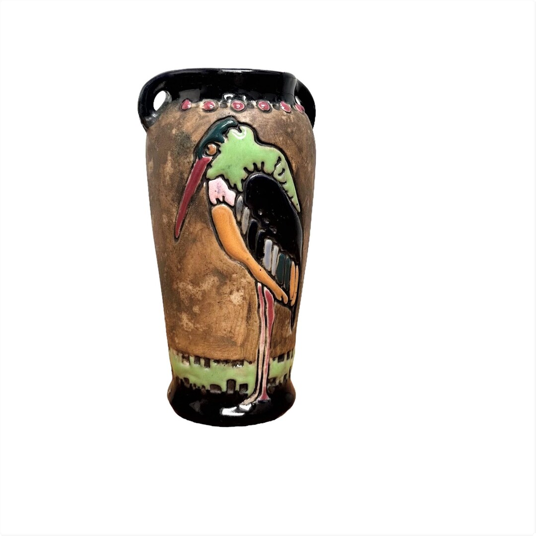 Antique Austrian Amphora Campina Pottery Vase: Arts & Crafts, Pre WW1 ...