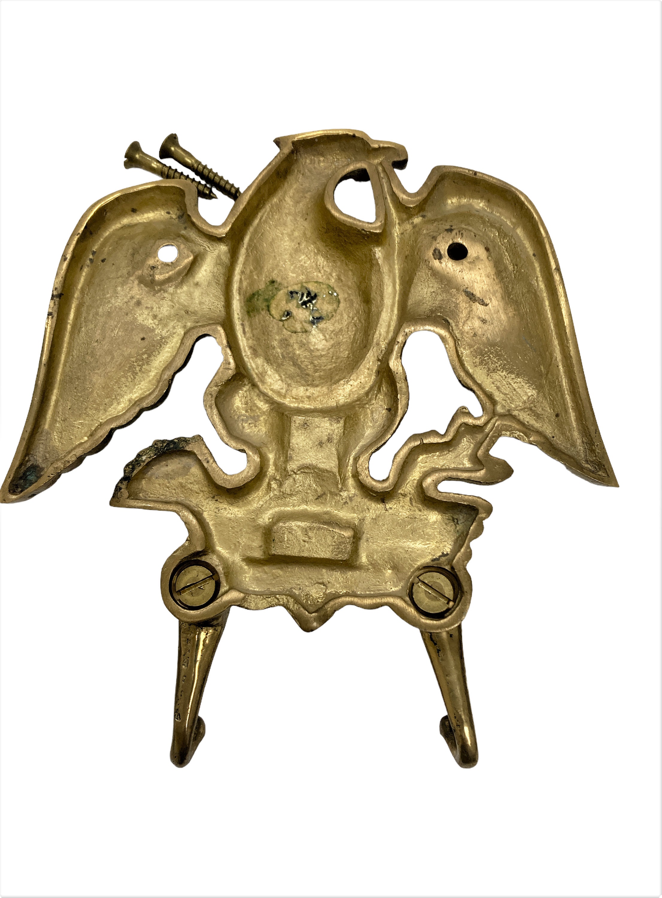 Antique Heavy Solid Brass Eagle Wall Hooks With Brass Screws - Etsy