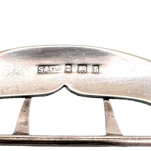 Ornate Antique Sterling Silver Belt Buckle - 1905 English Hallmarks ...