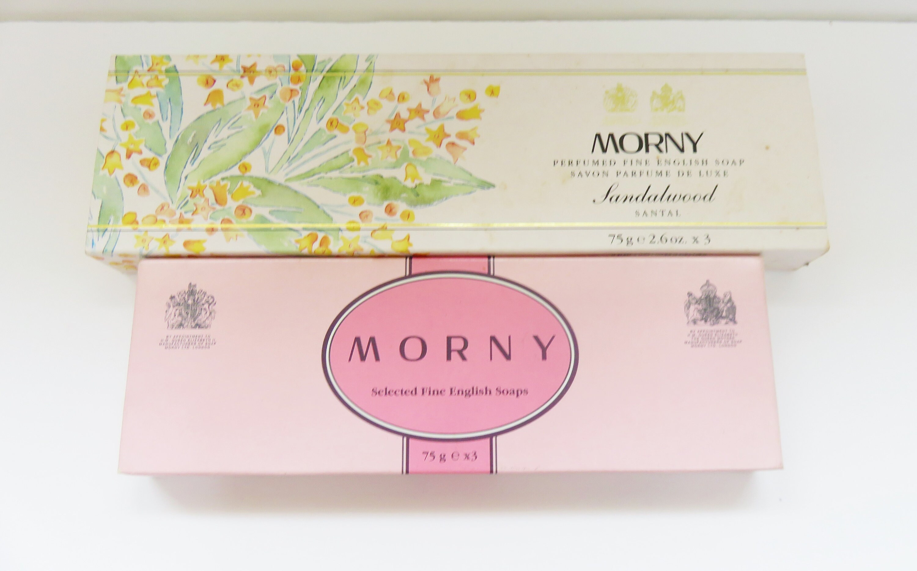 Vintage MORNY Fine English Perfumed Soaps 2 Boxes 6 x 75g | Etsy