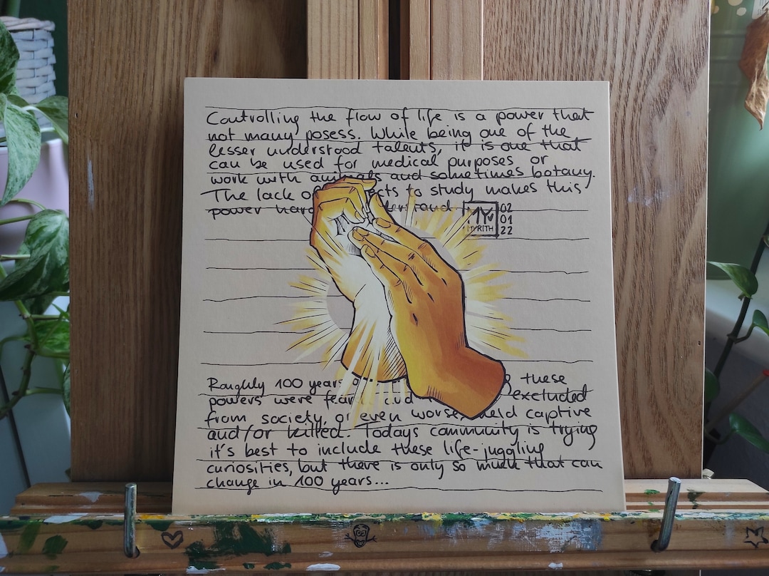 Artprint - Light Magic Hands - Etsy