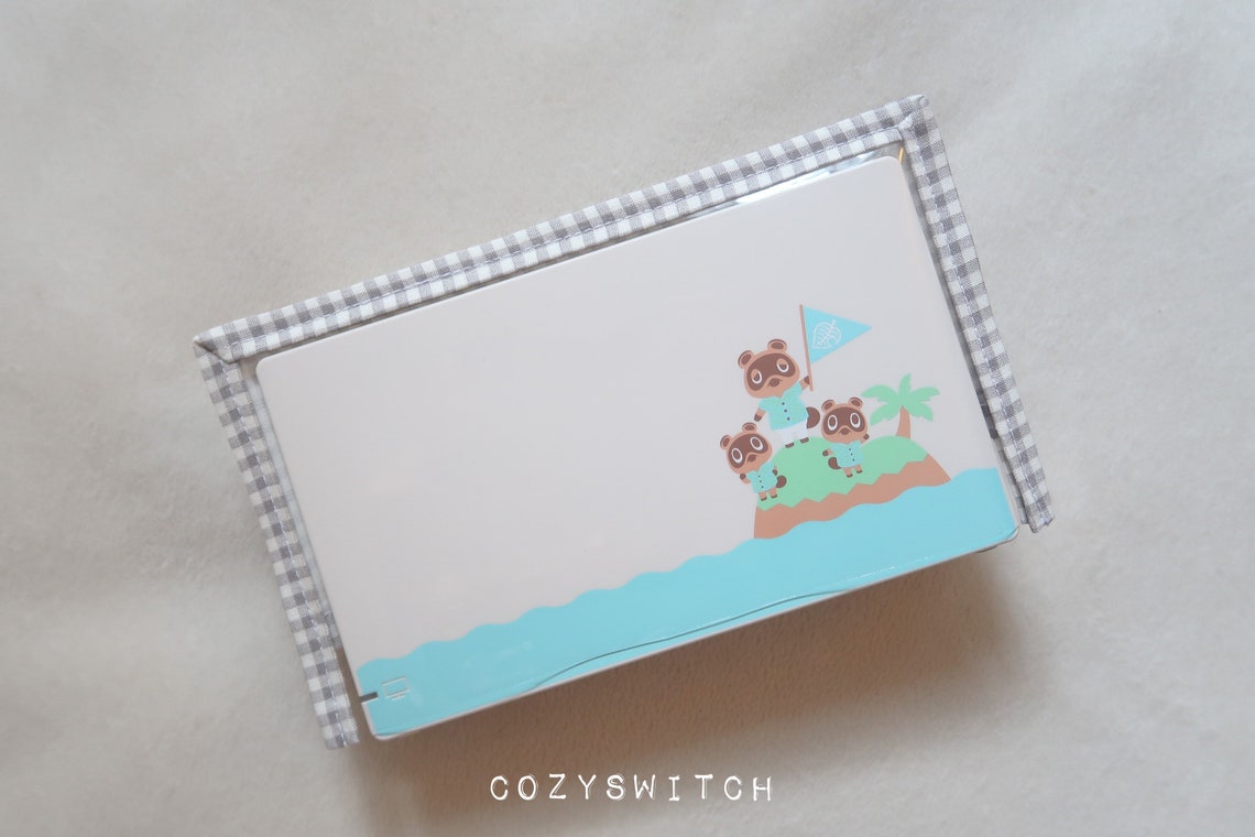 Clear Dock Cover Acnh Switch OLED Model Grey Gingham - Etsy