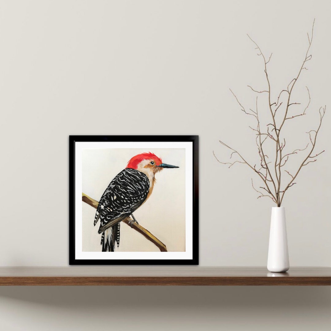 Bird Print | Wall Art | Woodpecker Print | Home Decor | Gift - Etsy