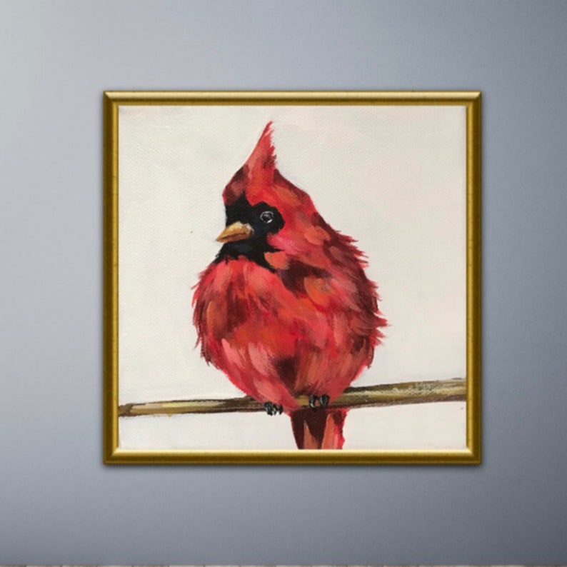 Cardinal Bird Art Print . Home Decor | Etsy