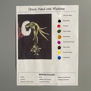 Grinch Hand Painting Kit. DIY Paint Kits | Project - Etsy