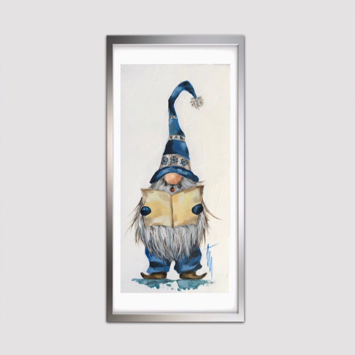 Gnome Print Gnomes Holiday Art Prints Wall Art - Etsy