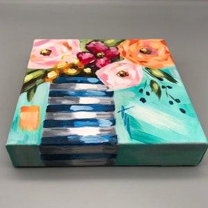 Flower Painting Kit . DIY Paint Kit . Acrylic Painting - Etsy