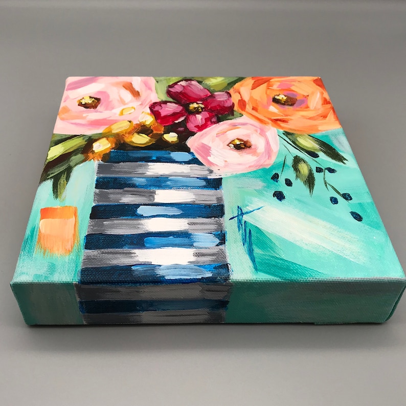 Paint Kits. Flower Painting Kit With Video Tutorial. DIY Paint - Etsy