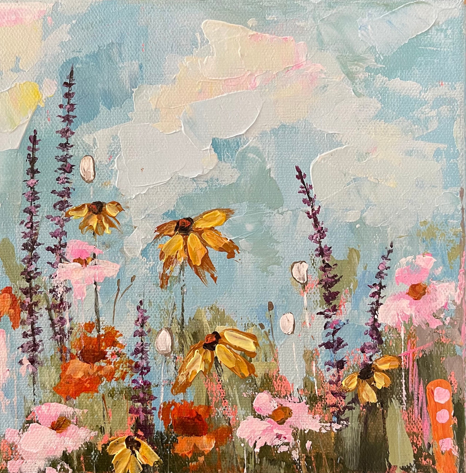 Flower Painting Kits DIY Paint Kits Acrylic Painting Kits Wildflowers ...