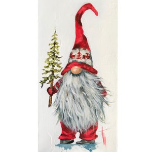 Gnome Print | Gnomes | Art Print | Christmas Gift | Holiday Wall Art - Etsy