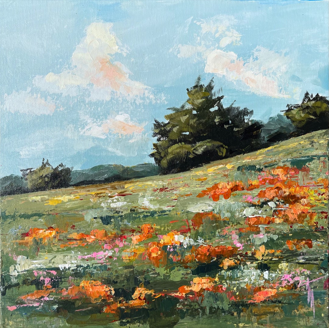 ACRYLIC PAINTING | DIY Paint Kit | Landscape Art - Etsy