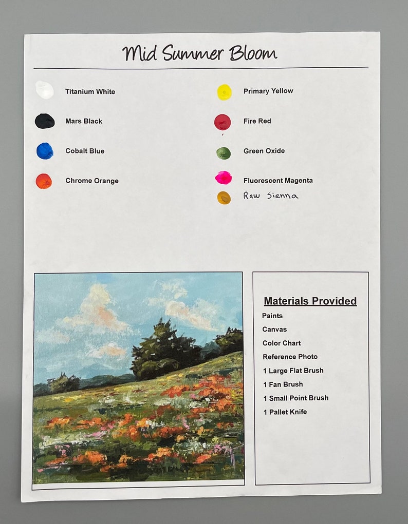 ACRYLIC PAINTING | DIY Paint Kit | Landscape Art - Etsy