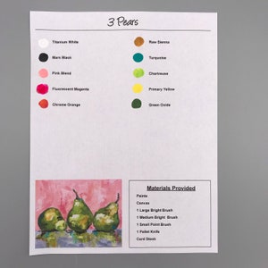 ACRYLIC PAINTING | DIY Paint Kits | 3 Pears - Etsy