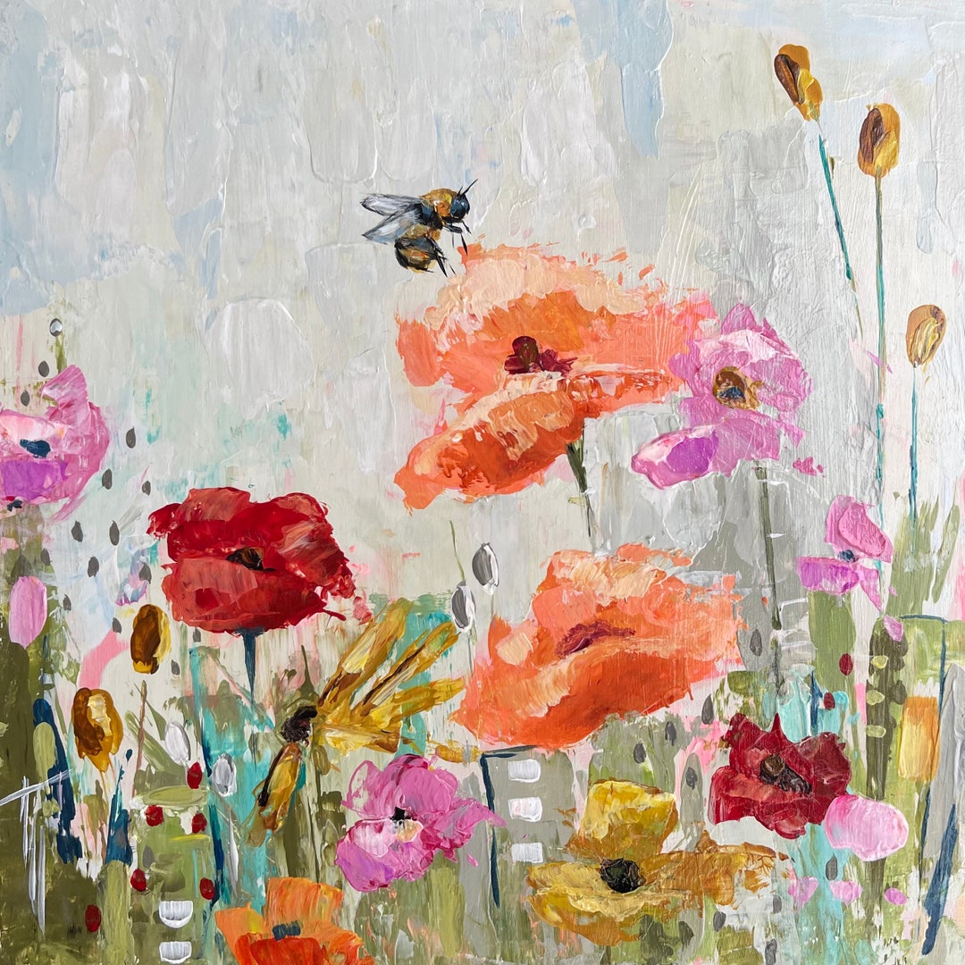 Flower Painting Kits DIY Paint Kits Acrylic Painting Kits Wildflowers ...