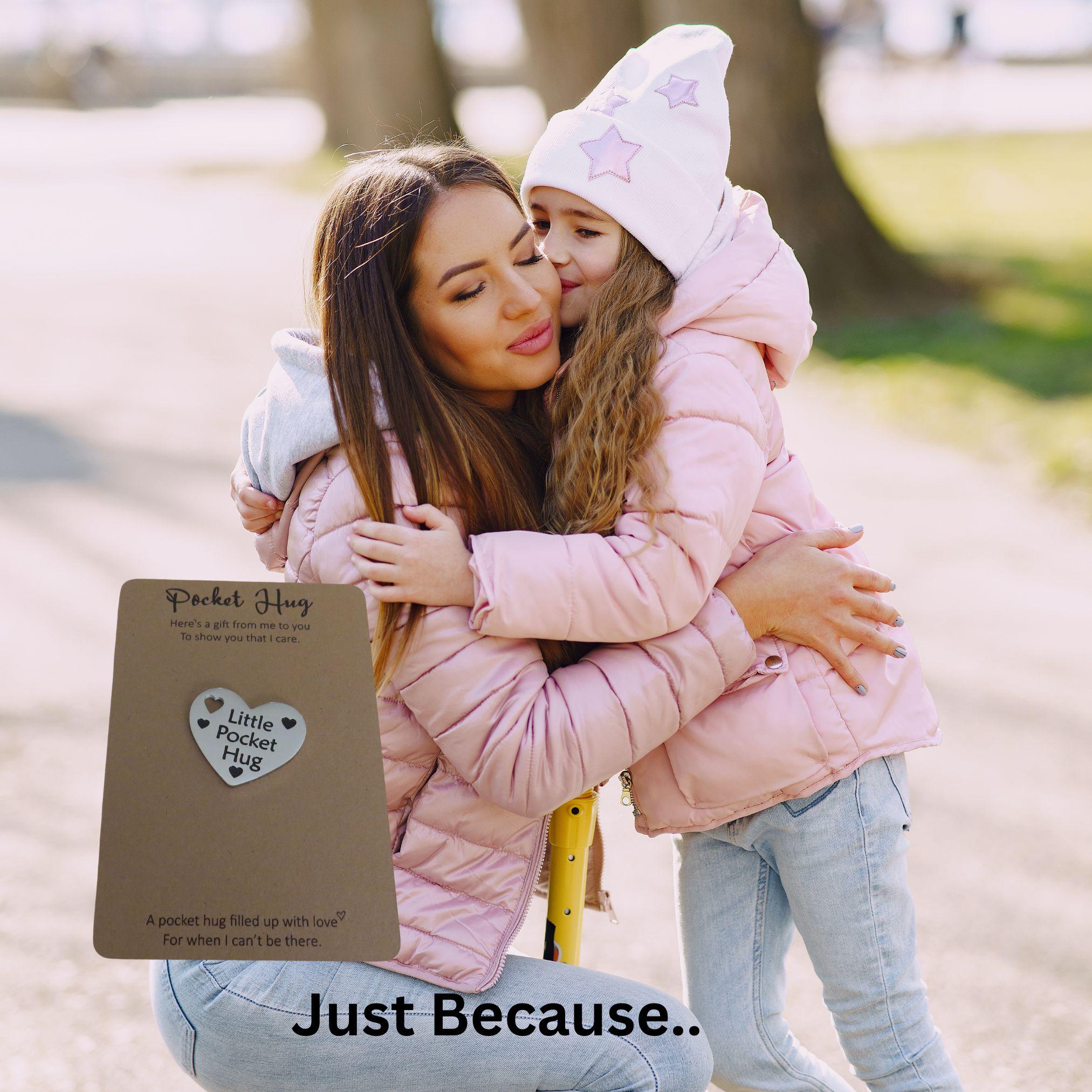 Little Pocket Hug Heart Token Stainless Steel Pocket Hug for Long ...