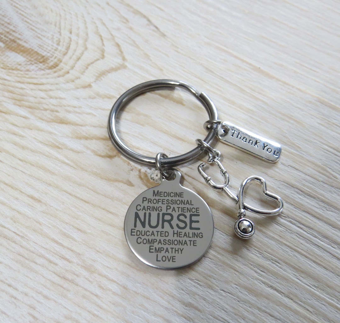 Nurse Stainless Steel Keychain, What is a Nurse, They Are a ...