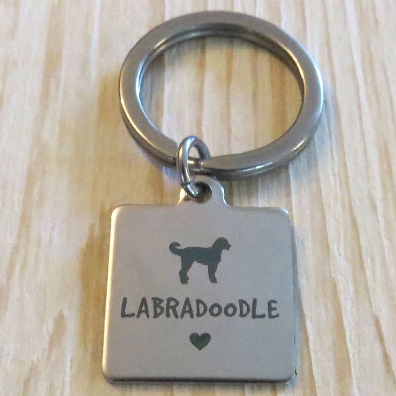 Labradoodle Keychain - Etsy