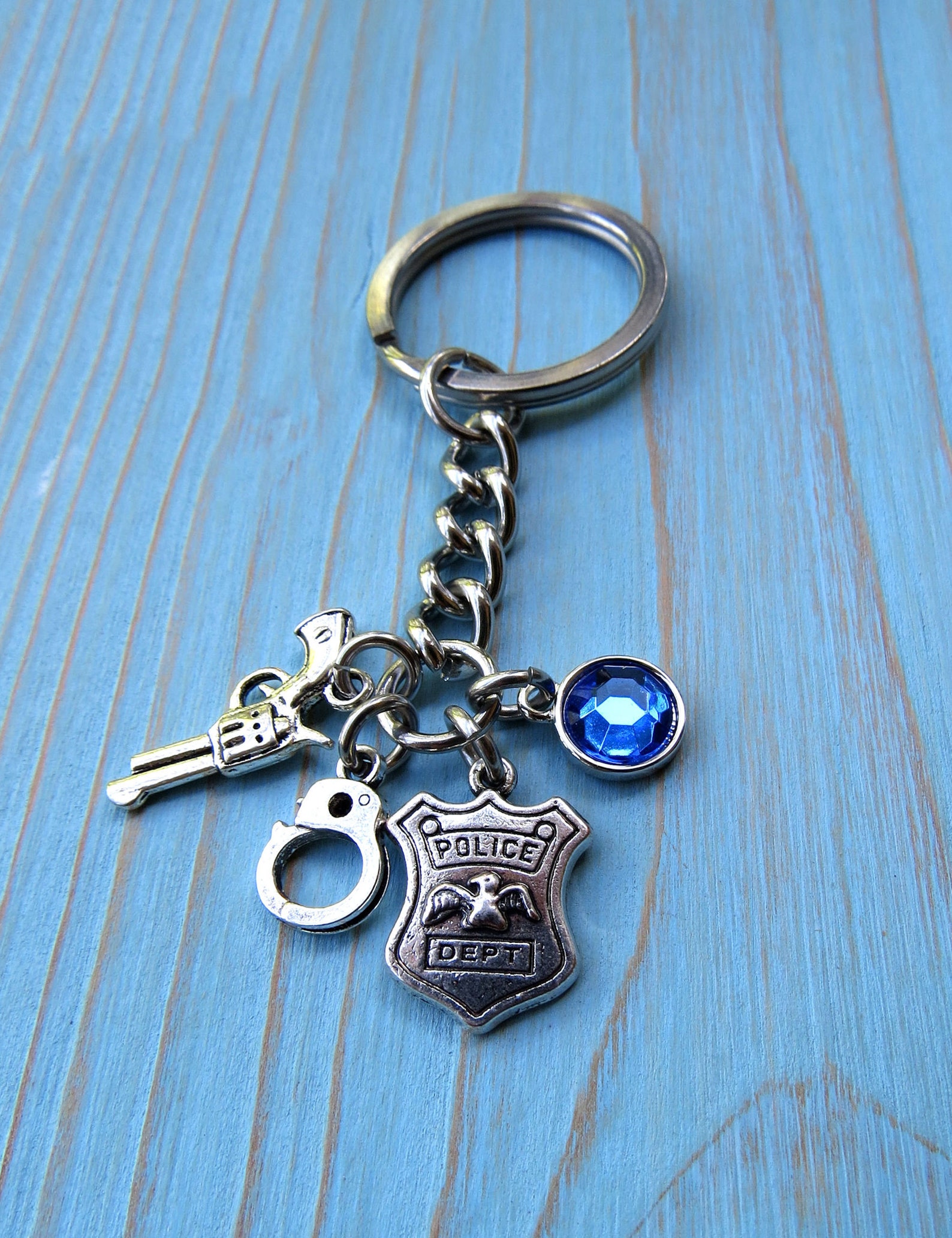 Police Officer Keychain, Police Academy Graduation Stainless Steel ...